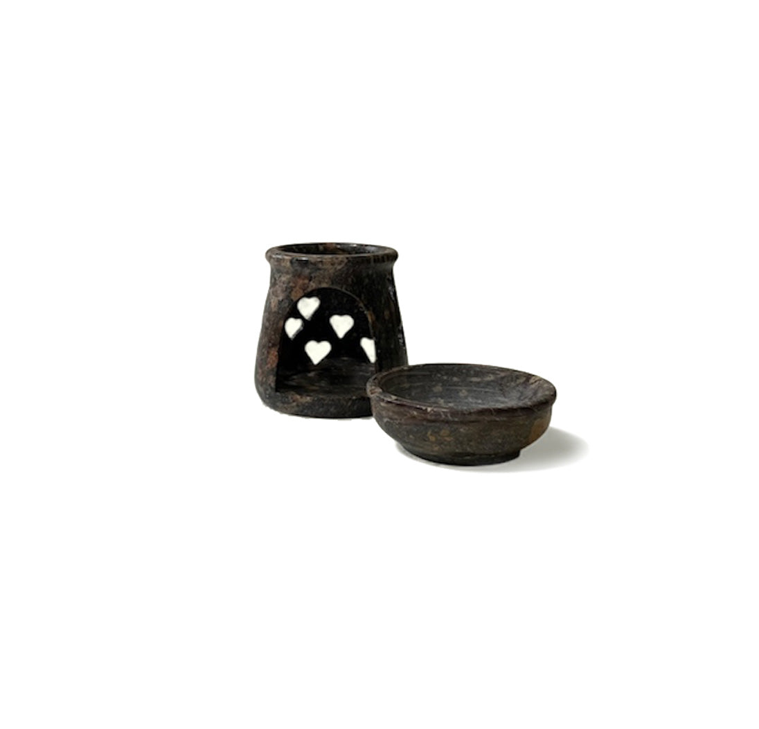 Stone Oil Burner - Hand-Carved Serenity | Aromatherapy – Serene ...