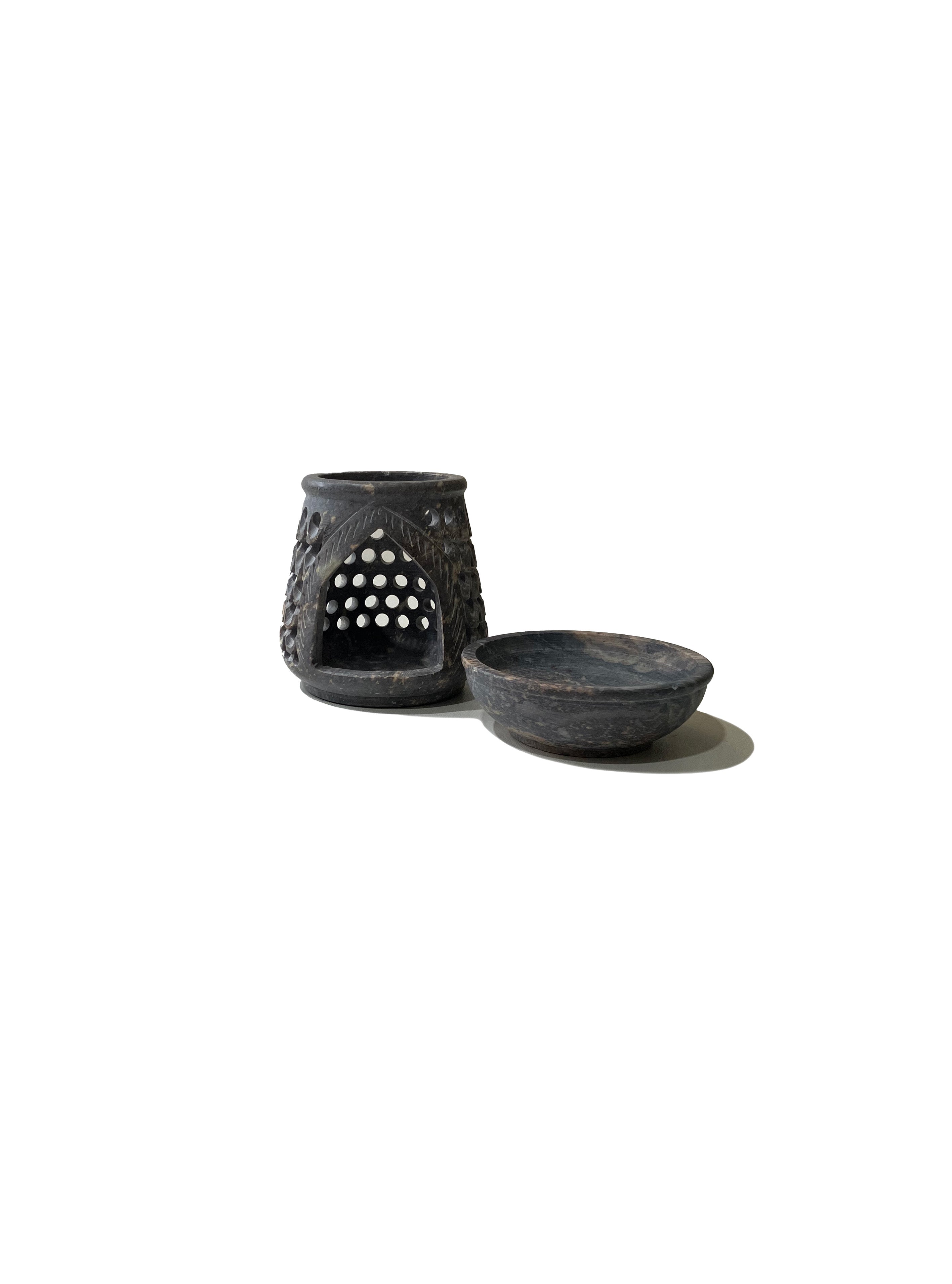 Aromatherapy Stone Oil Burner - Hidden Beige | Handcrafted – Serene ...